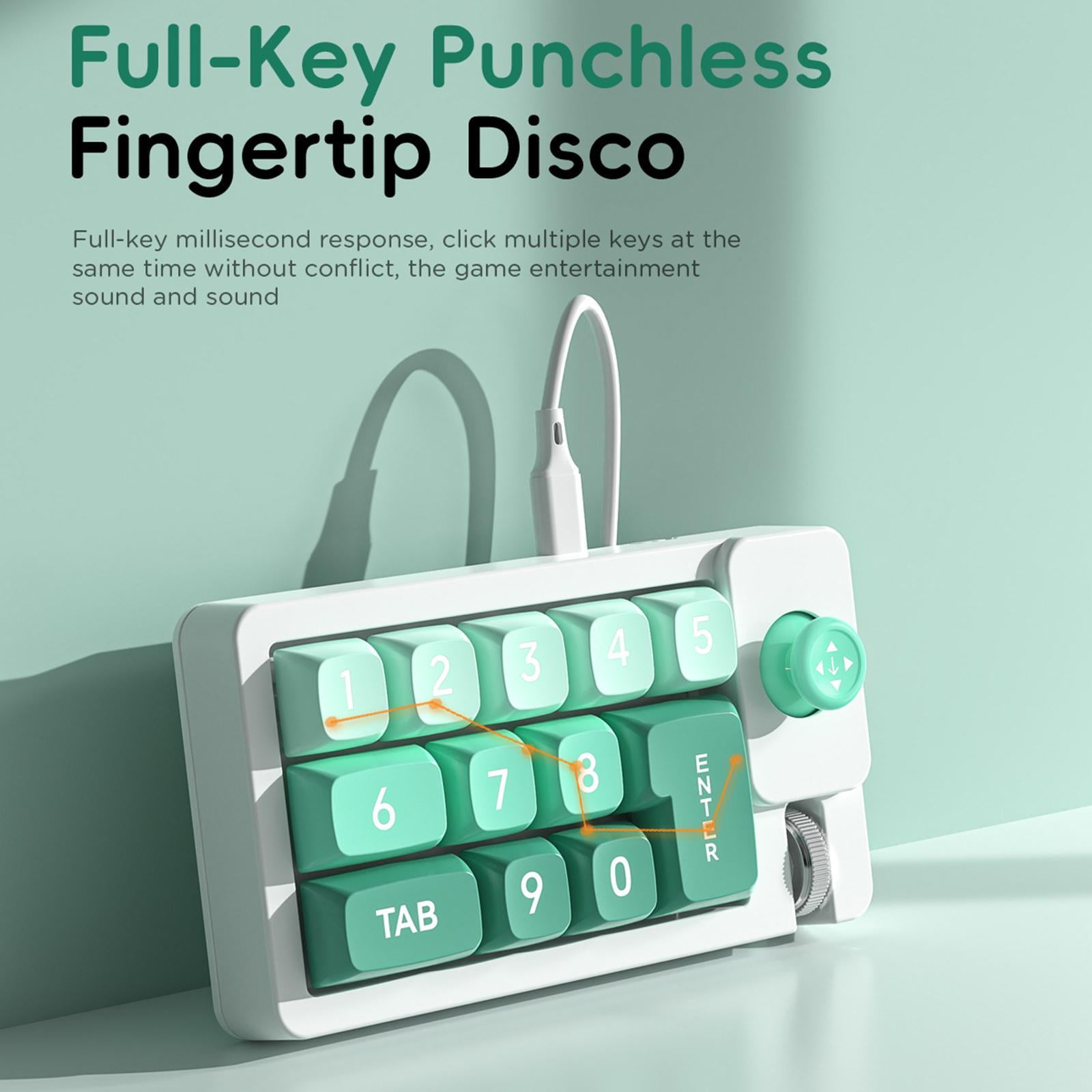 PETSOLA Mechanical Gaming Keyboard Keypad 12 Full Hot Swappable Key ...