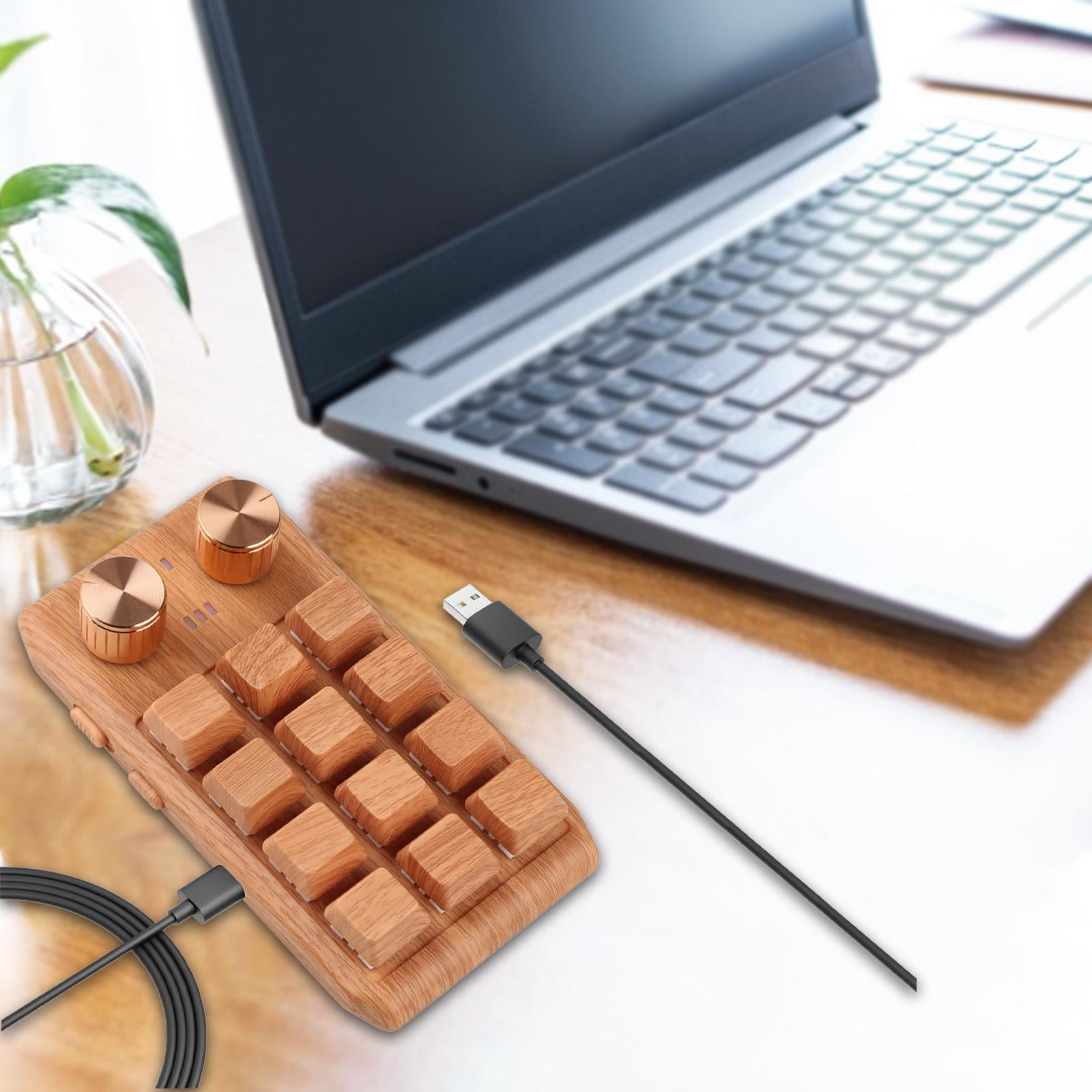 PETSOLA Mini 12-key Gaming Keyboard Customizable Shortcut Keys ...