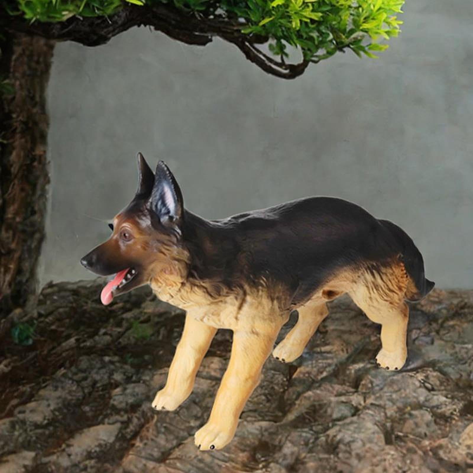 PETSOLA Miniature Standard Sheepdog Realistic Dog Figurine PVC ...