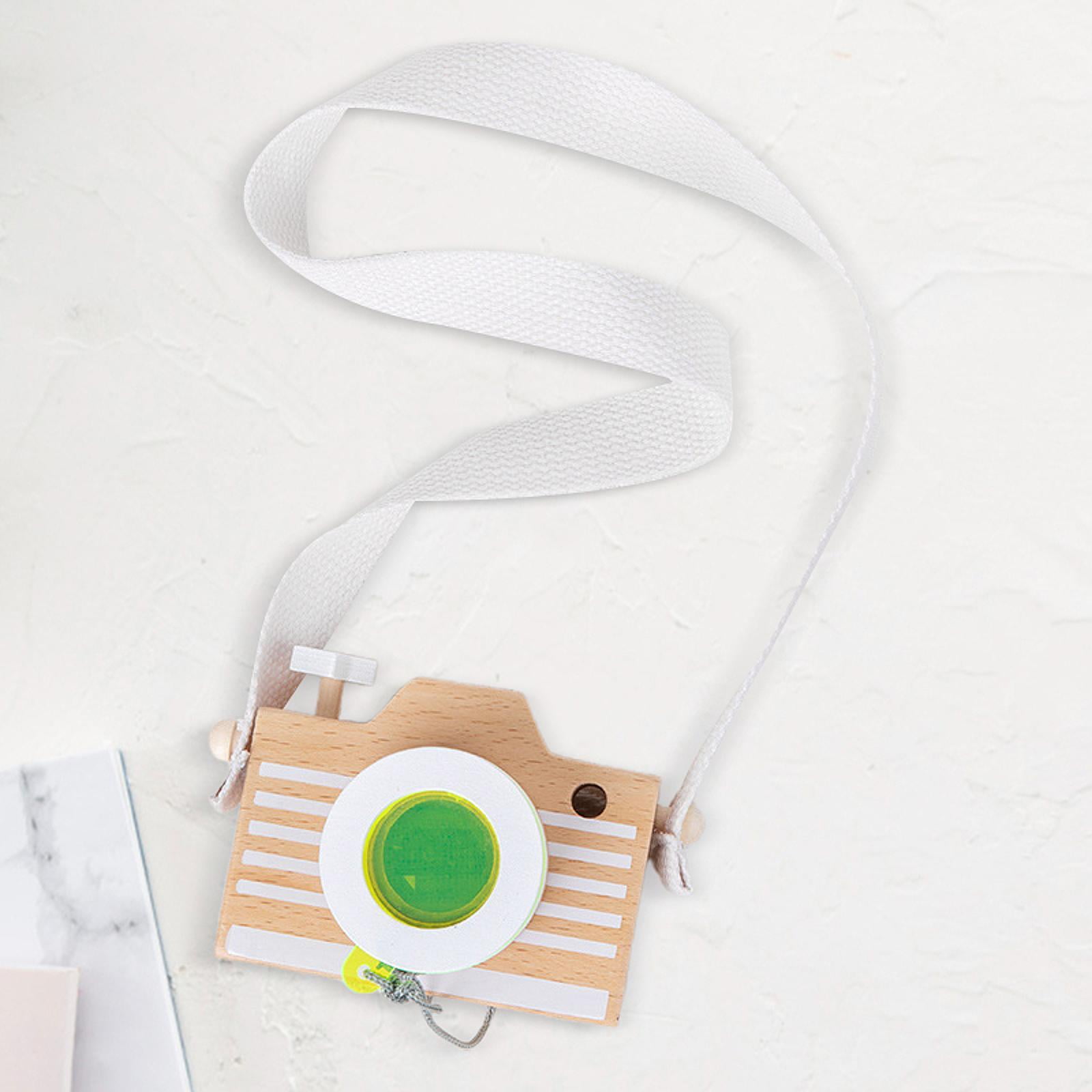PETSOLA Monstessori Toy Wood Camera Kids Neck Hanging Camera Toy ...