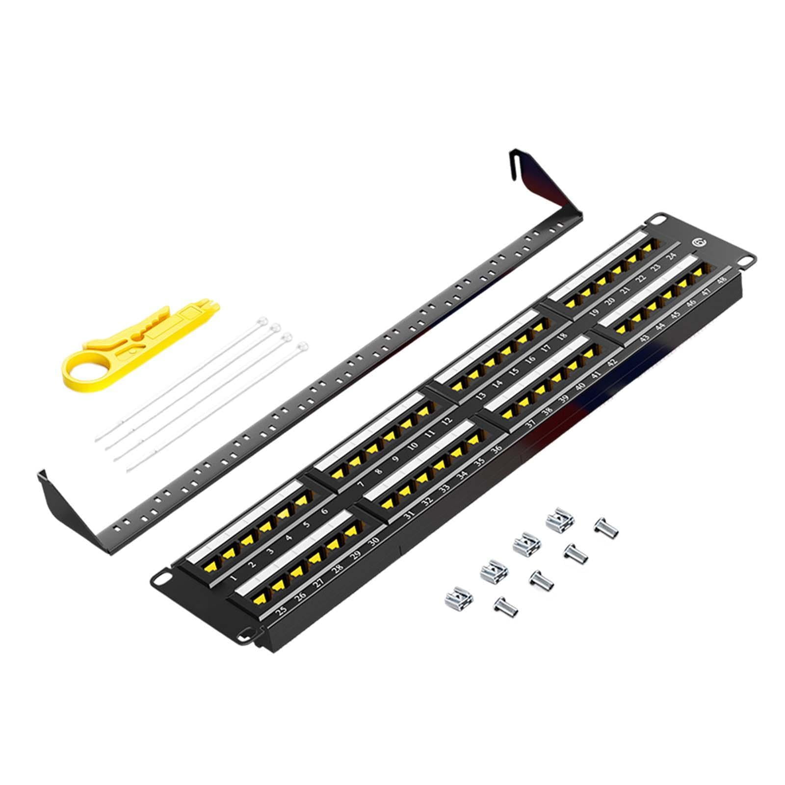 PETSOLA Network Panel Cable Management Tray Cord Manager Panel ...
