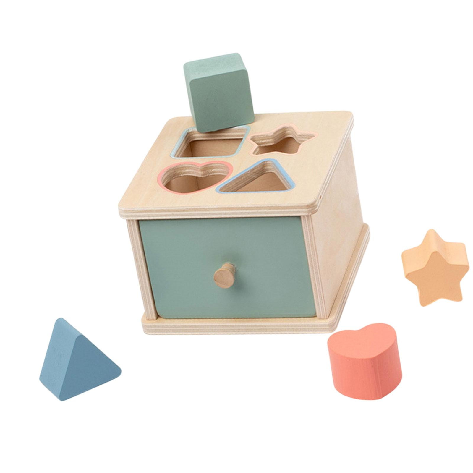 PETSOLA Object Permanence Box Toy Wooden Fine Motor Skills Hand Eye ...