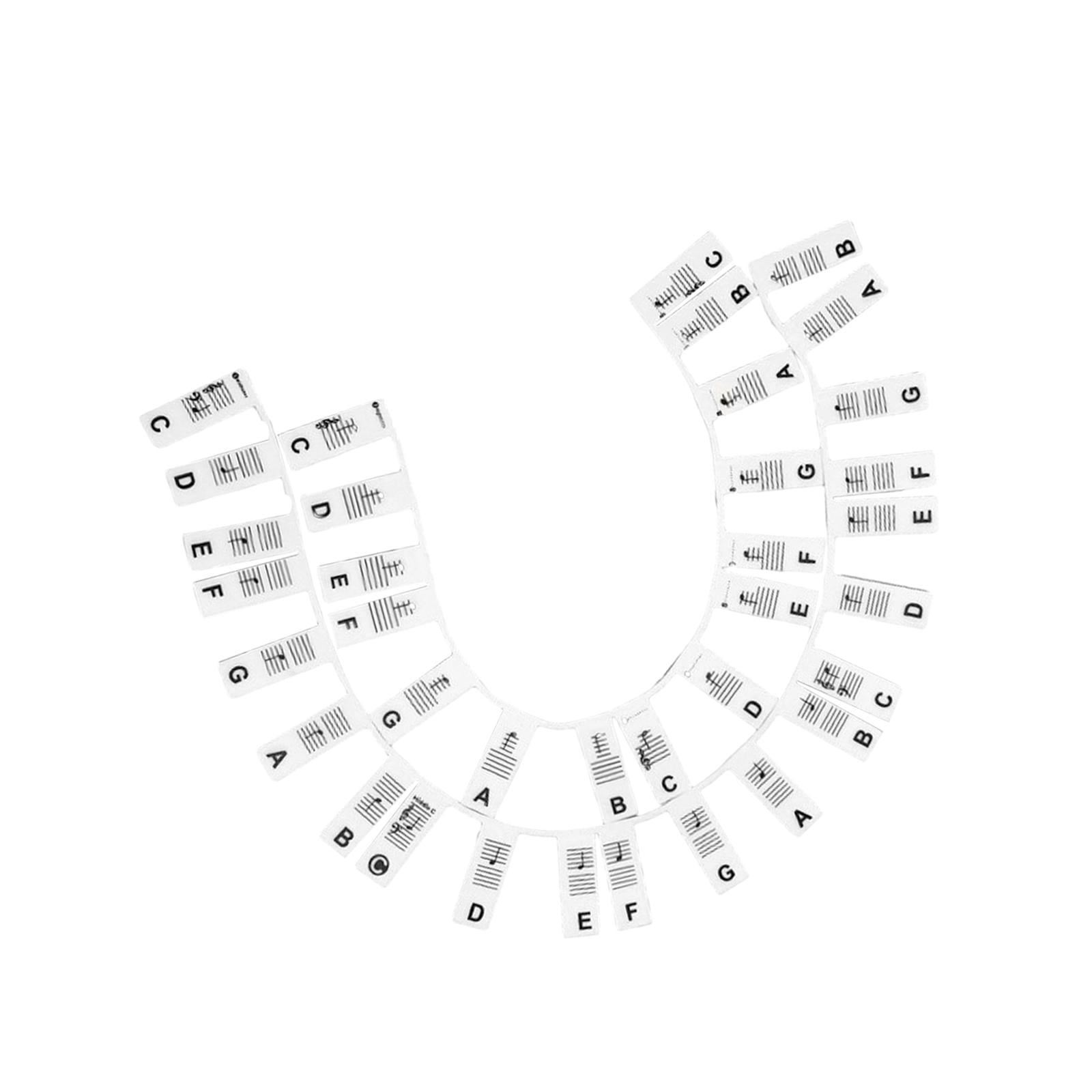 PETSOLA Piano Sticker Music Note Label Leaves, No Residue Removable ...