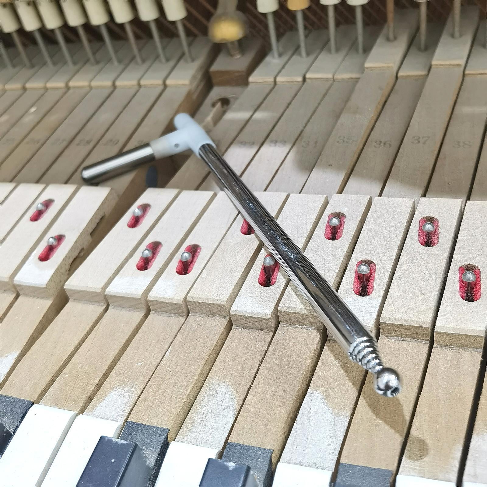 PETSOLA Piano String Guide Maintenance Tool Compact Adjustable Length Telescopic Accessories ...