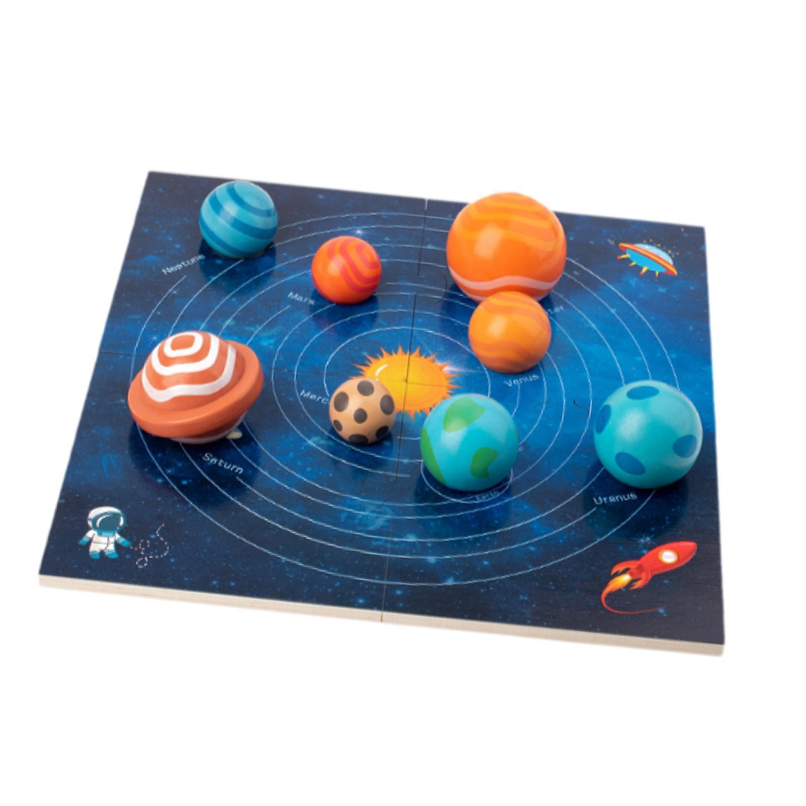 PETSOLA Planets Puzzle Cognitive Toy Early Development Solar System ...