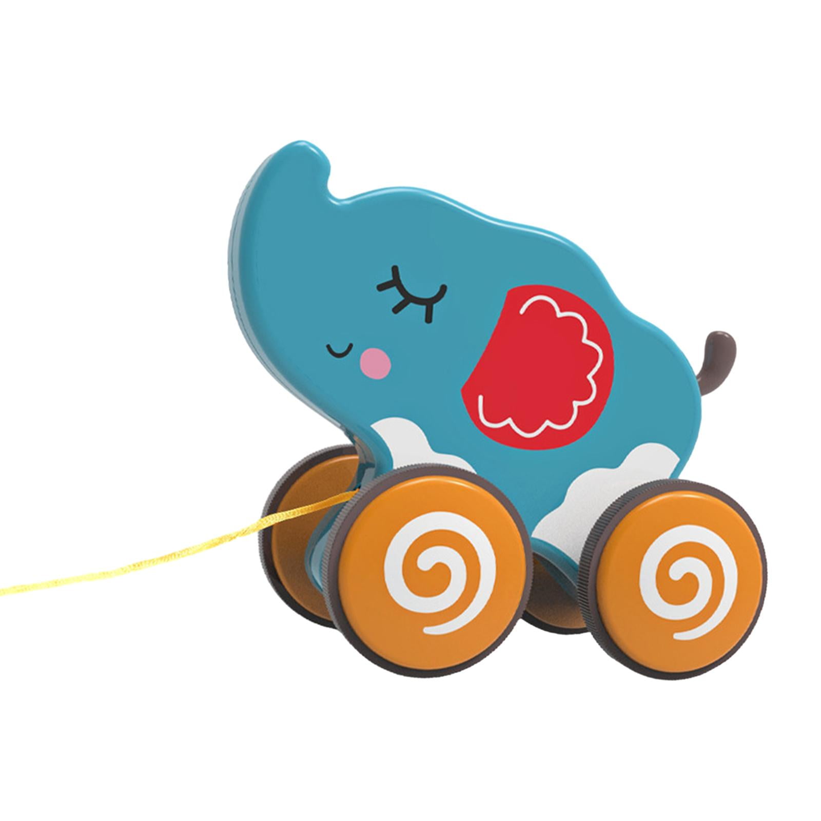 PETSOLA Pull Along Toy Animal Push and Pull Along Toy Fine Motor ...