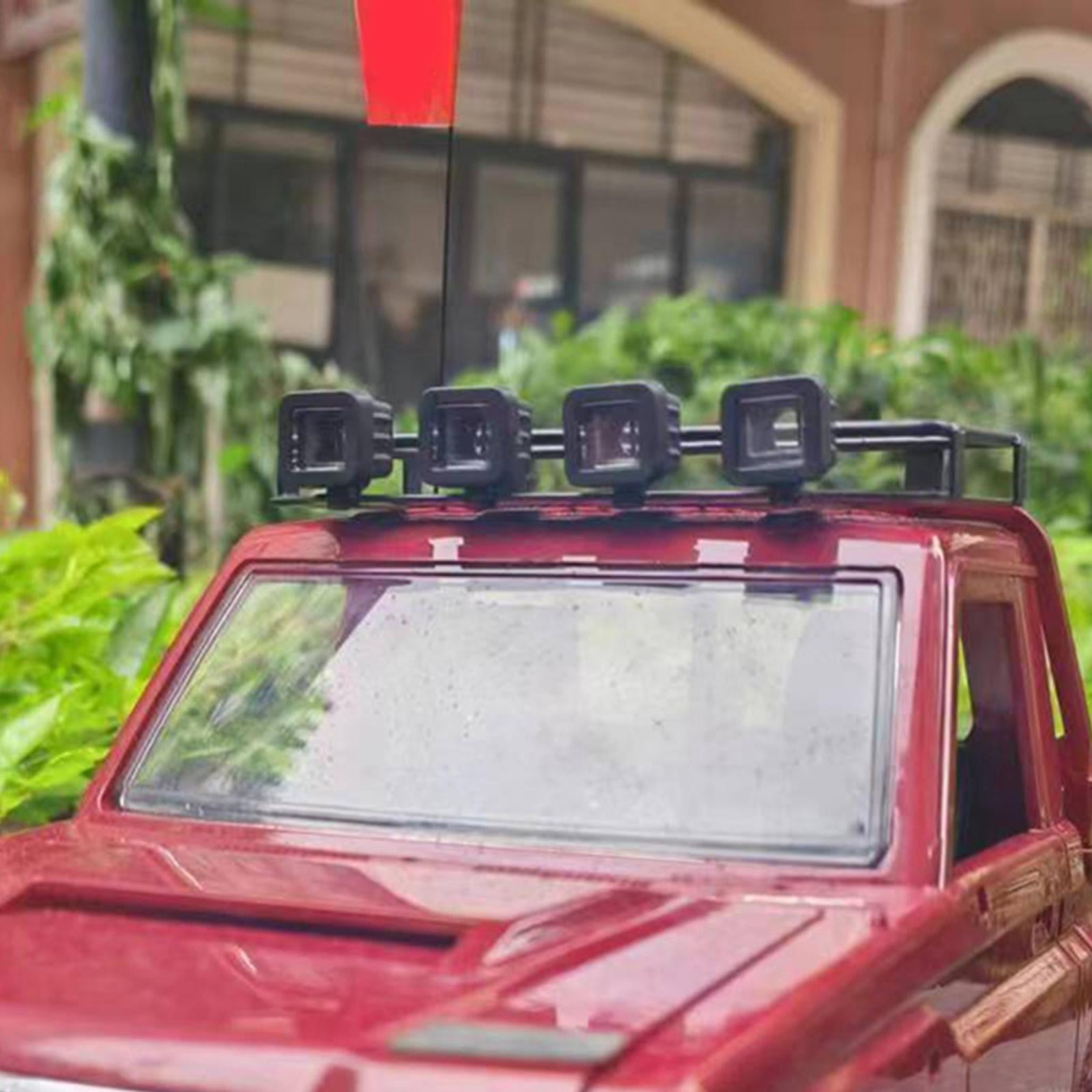 PETSOLA RC Roof Rack Luggage Carrier with LED Light RC Car Accessory ...