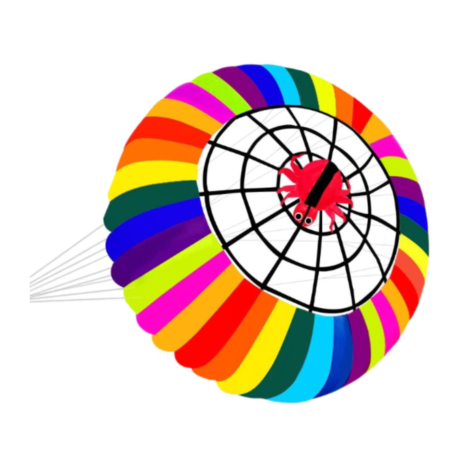PETSOLA Rainbow Ring Kite 98 inch in Diameter Frameless Rotating Bowl ...