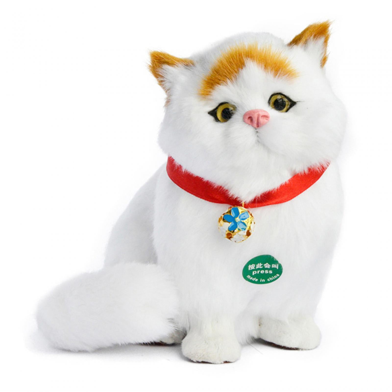 PETSOLA Realistic Puppy Cat Toy Pets Model Ornament Lifelike Cute Kids ...