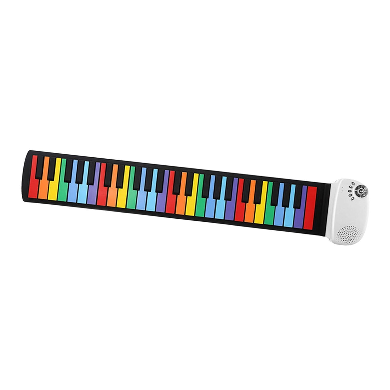 PETSOLA Roll up Piano Keyboard Hand Rolled 49 Keys Flexible ...