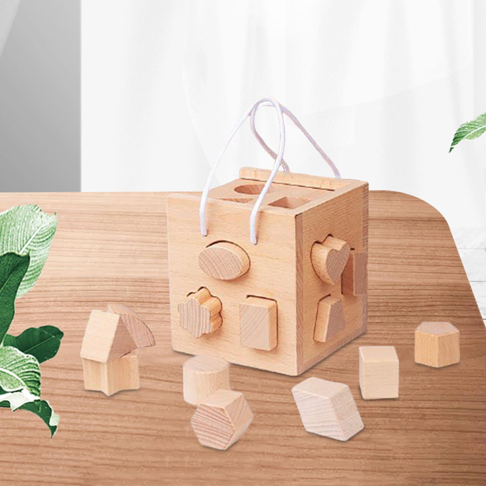 PETSOLA Shape Sorter Educational Learning Toy Classic Shape Recognition ...