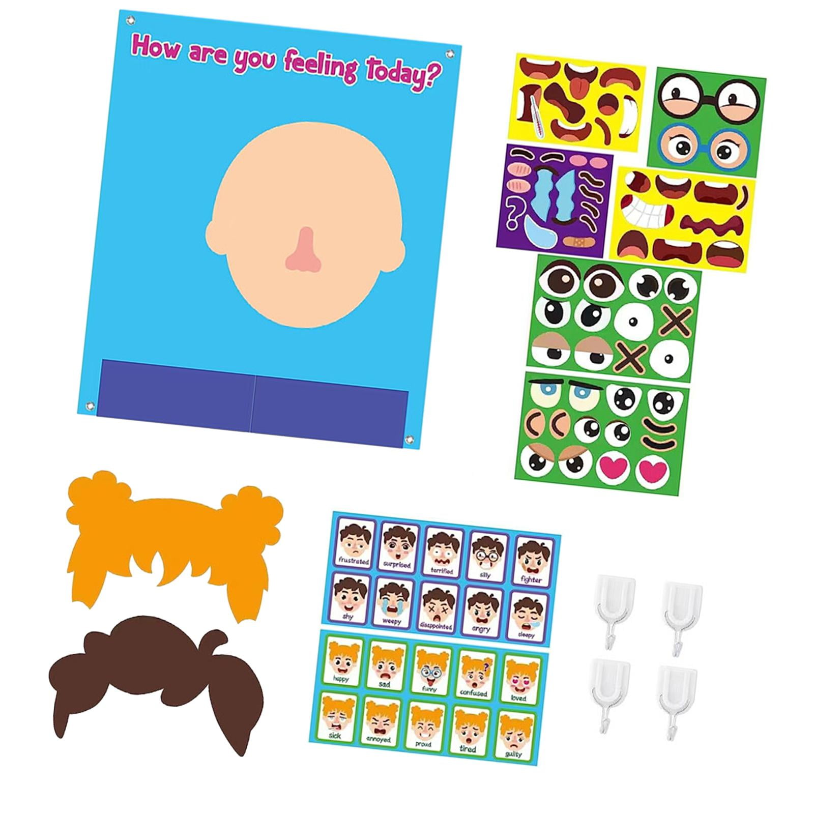 PETSOLA Social Emotional Learning Toys, Felt Board, Describe Feelings ...