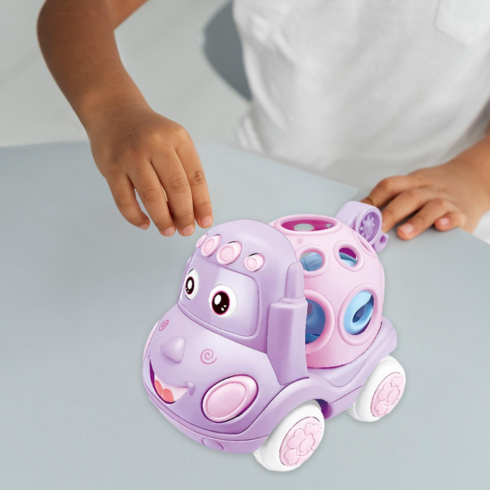 PETSOLA Soft Rattle and Roll Truck Kids Friction Powered Vehicle Rattle ...