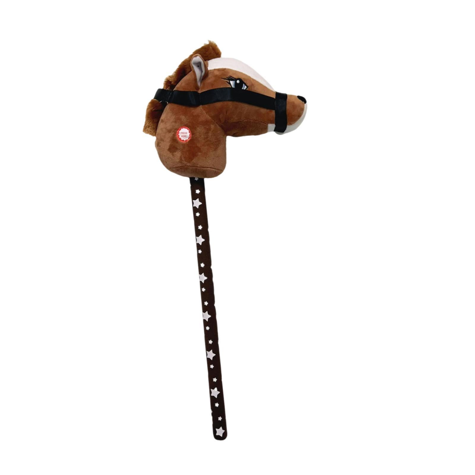 PETSOLA Stick Horse Hobby Horse on A Stick, Pretend Play Horse Riding ...