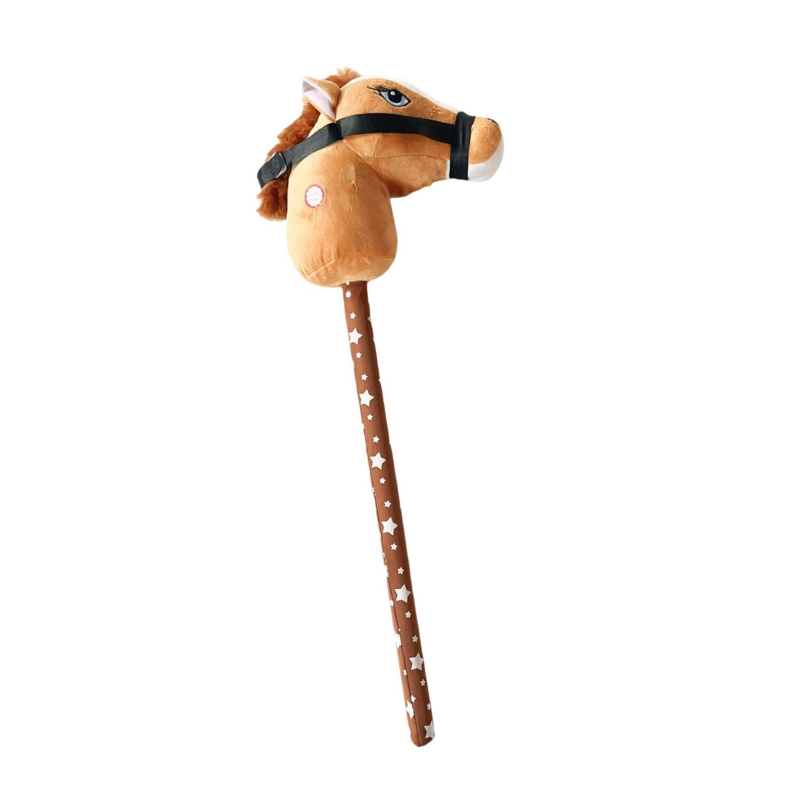 PETSOLA Stick Horse Hobby Horse on A Stick, Pretend Play Horse Riding ...