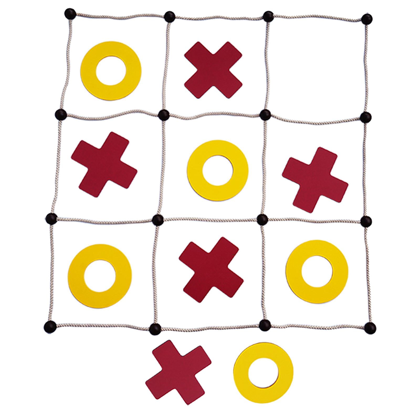 PETSOLA Tic TAC Toe Game Nought and Crosses Family Game Educational Toy ...