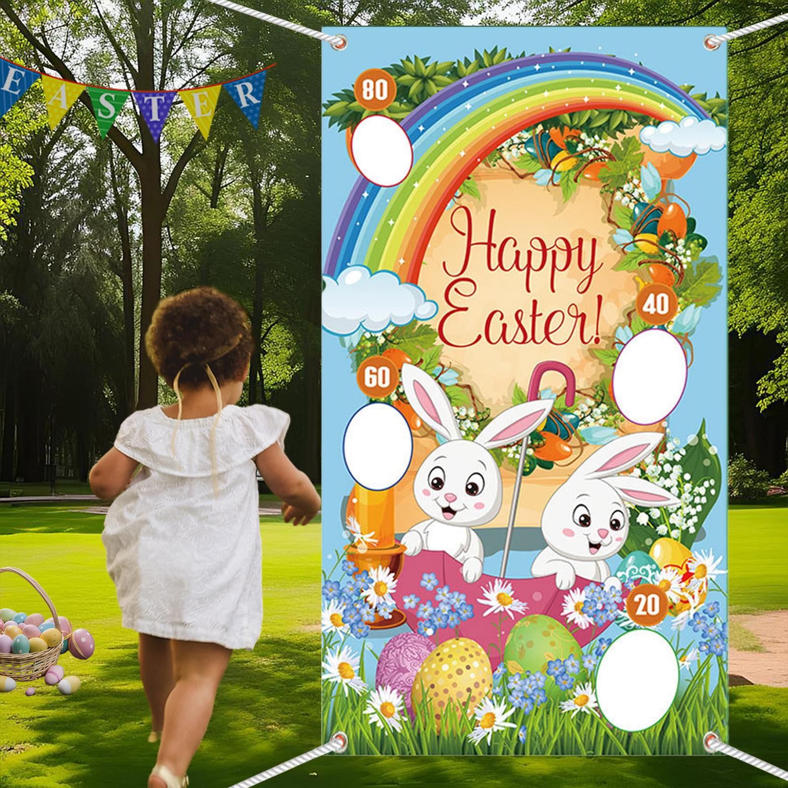 PETSOLA Toss Game Banner Backdrop Carnival Activity Photo Props Party ...