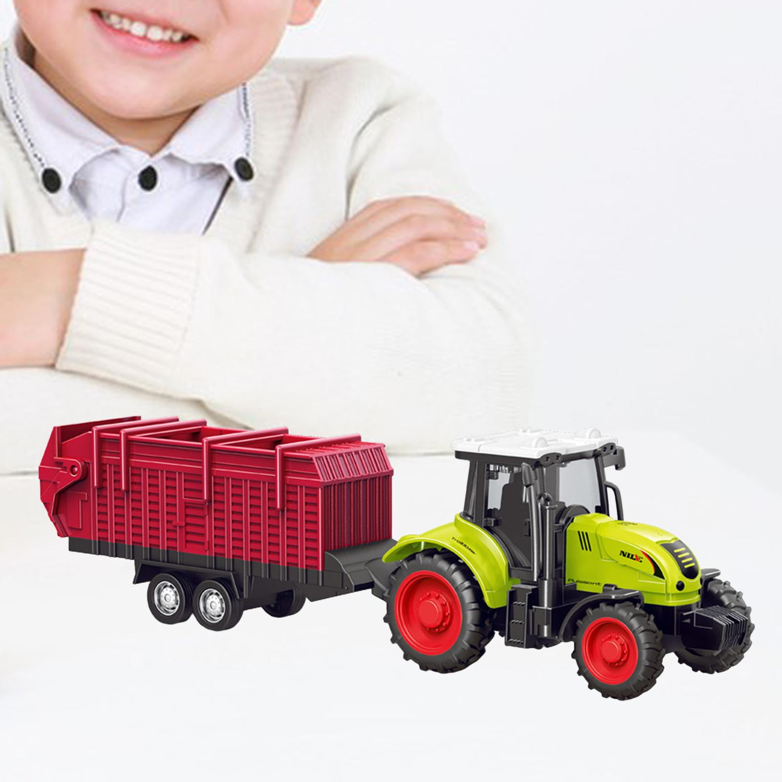 PETSOLA Tractor Toy Farming Toys Collectible Construction Truck ...