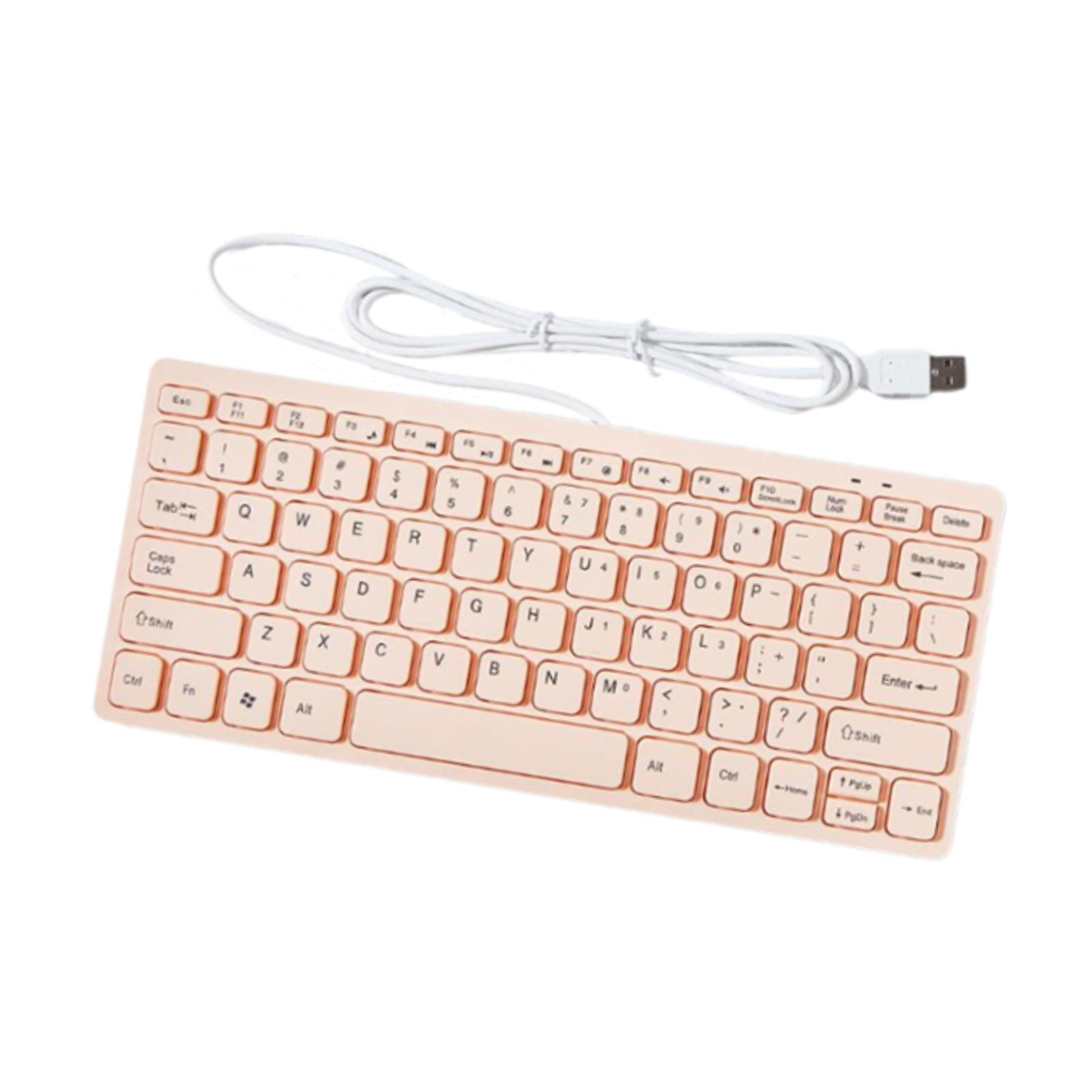 PETSOLA USB Wired Keyboard 78 Keys Mini Professional Ideal Gifts Plug ...