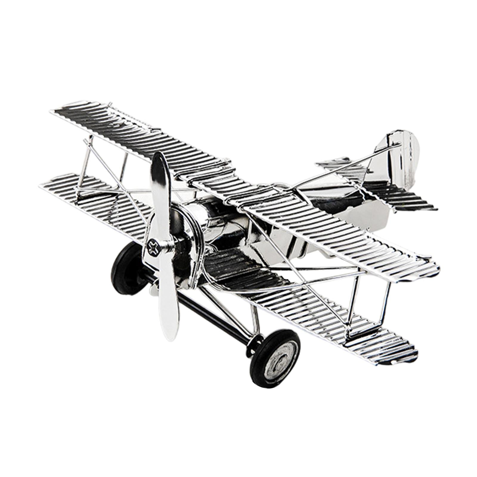 PETSOLA Vintage Airplane Model Aircraft Glider Biplane Ornament Photo ...