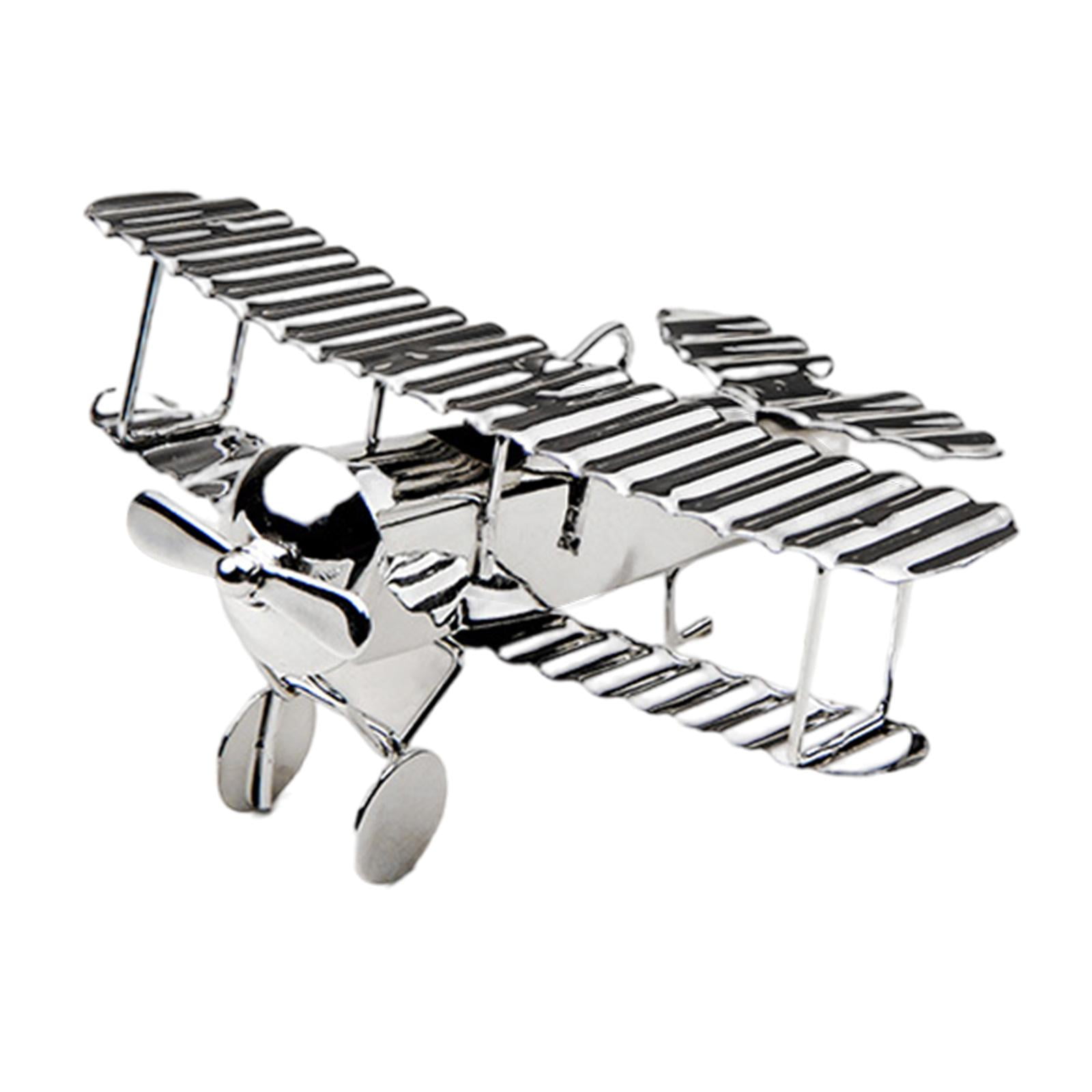 PETSOLA Vintage Airplane Model Aircraft Glider Biplane Ornament Photo ...