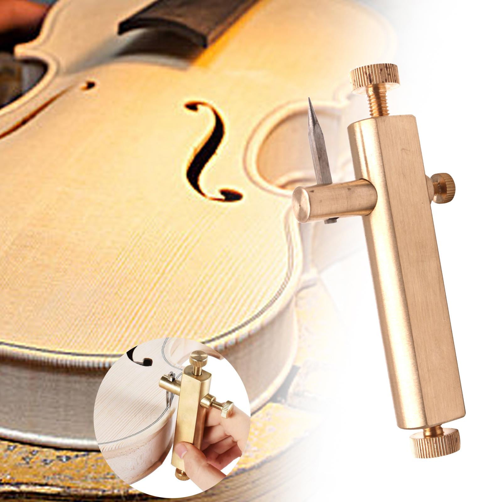 PETSOLA Violin Purfling Groove Making Violin Edge Crack Clamp Adjust ...