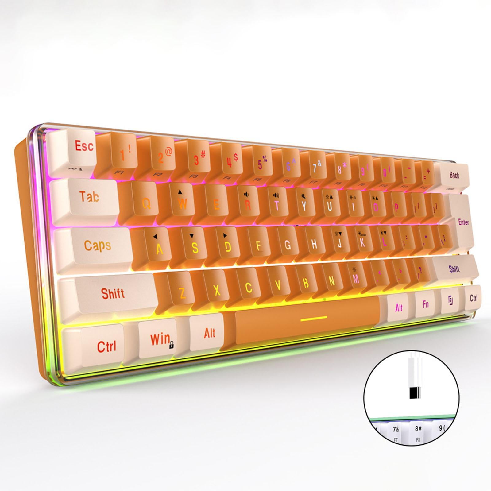 PETSOLA Wired Gaming Keyboard RGB Backlit, Wear Resistant Fast Reaction ...
