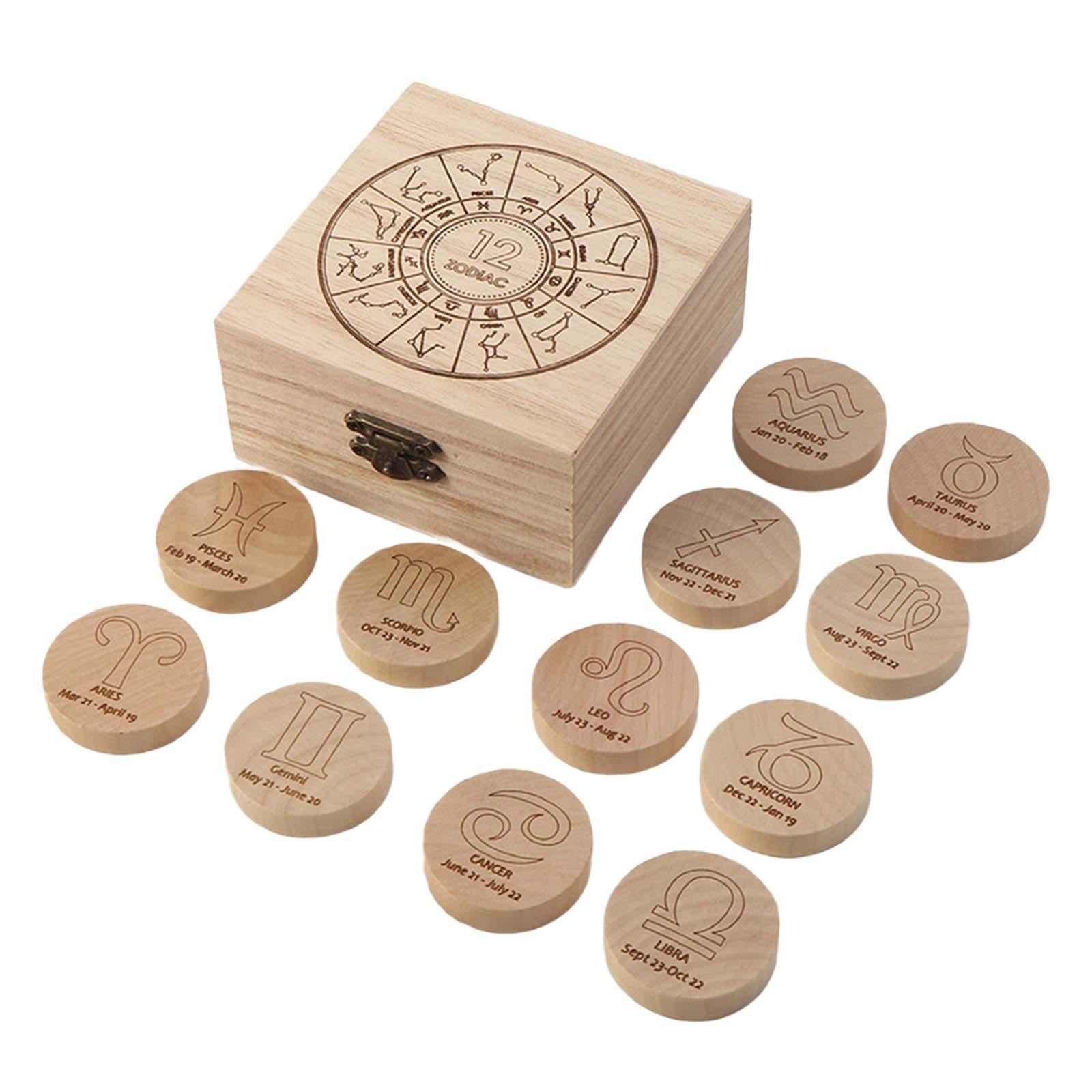 PETSOLA Wooden Runes Set Elder Rune Set Meditation Witch Gift Witch ...