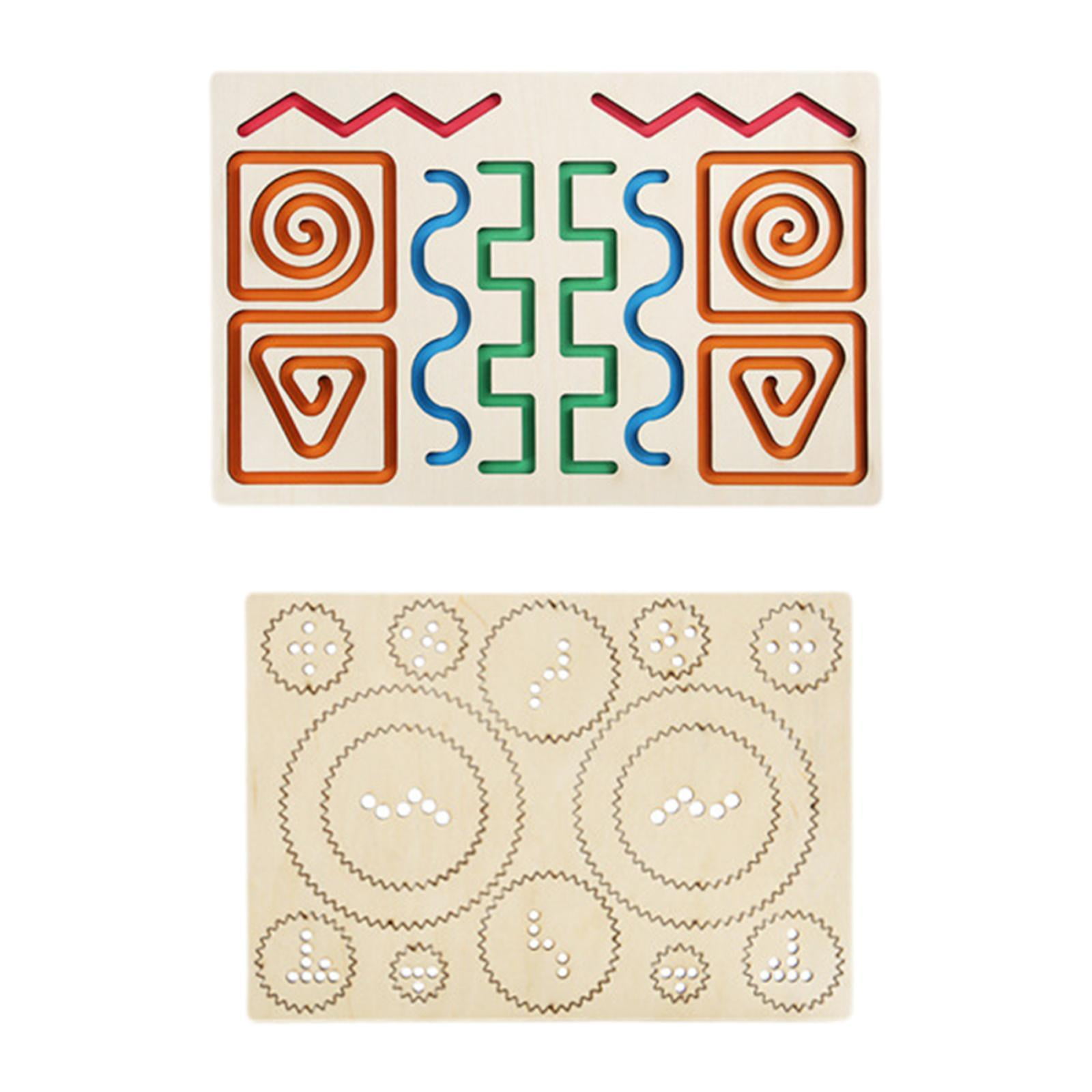 PETSOLA Wooden Tracing Board Training Pen Control Tracing Tool for ...