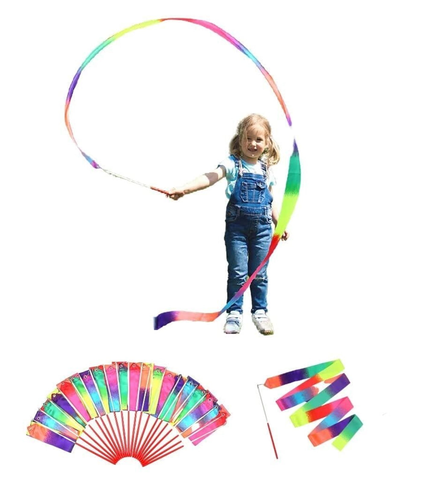 PETT 20 piece set of children's ribbon party dance baton party ...
