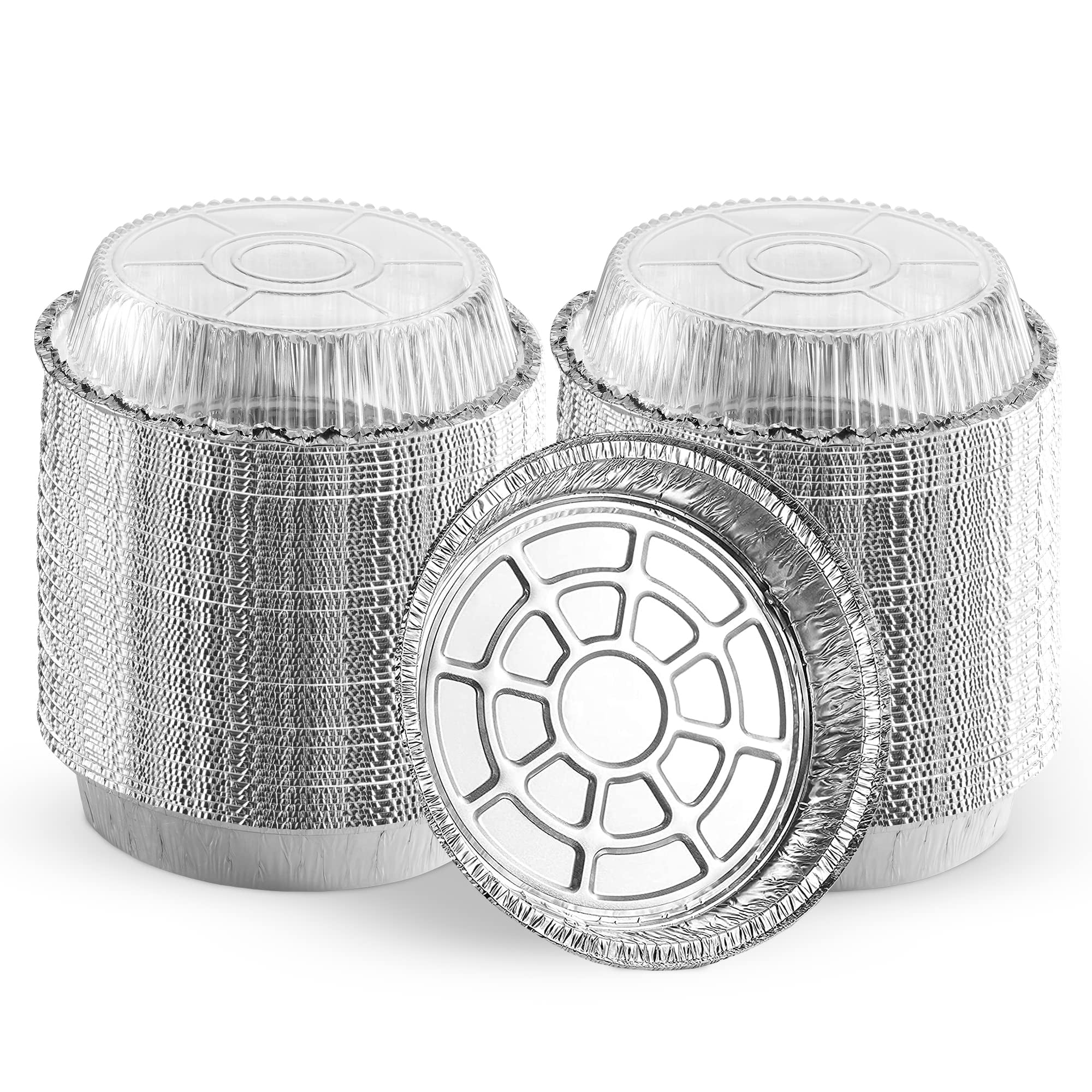 PETT 9-inch circular aluminum foil pot with transparent lid - Walmart.com