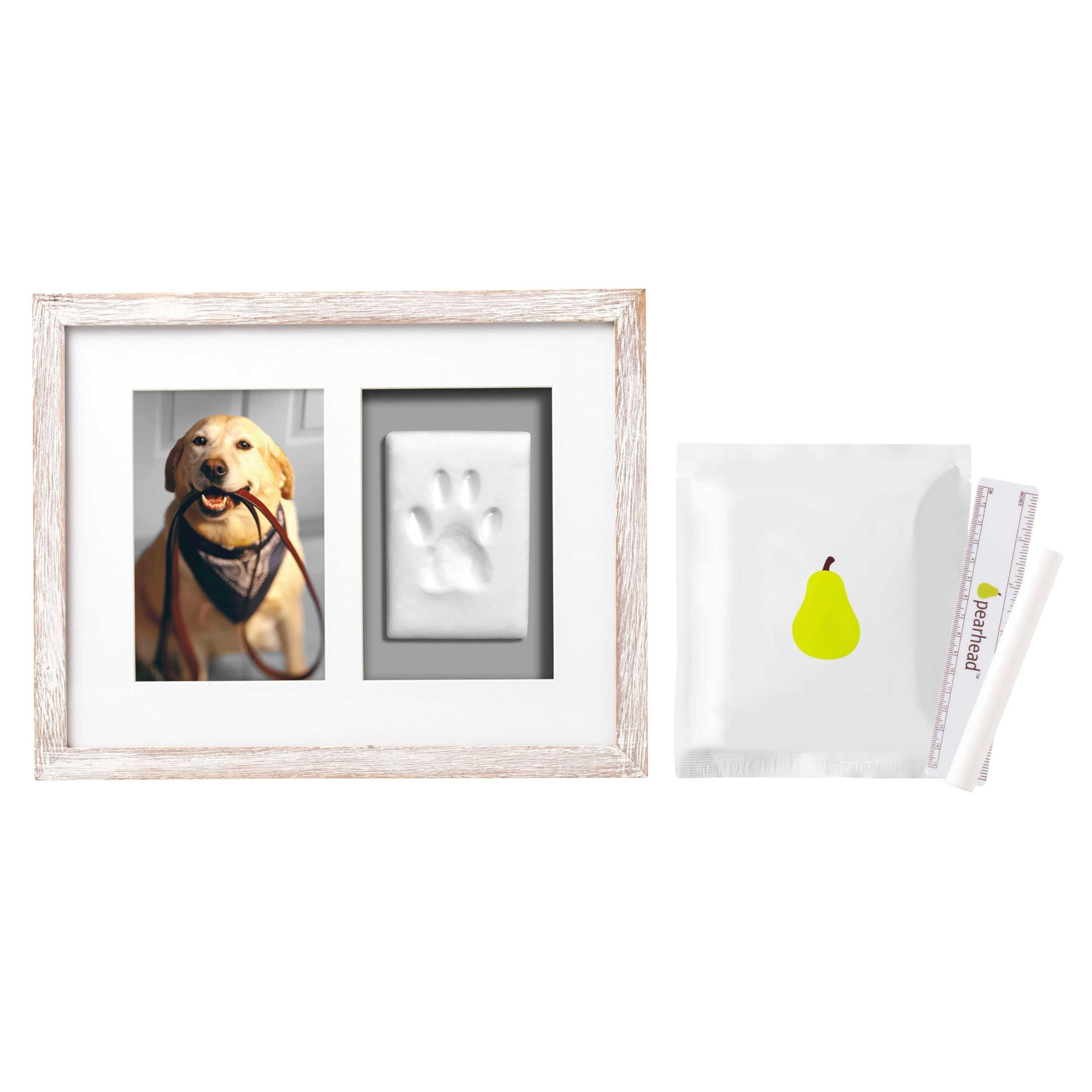 PETT Pet paw print frame with clay print kit and photo display ...