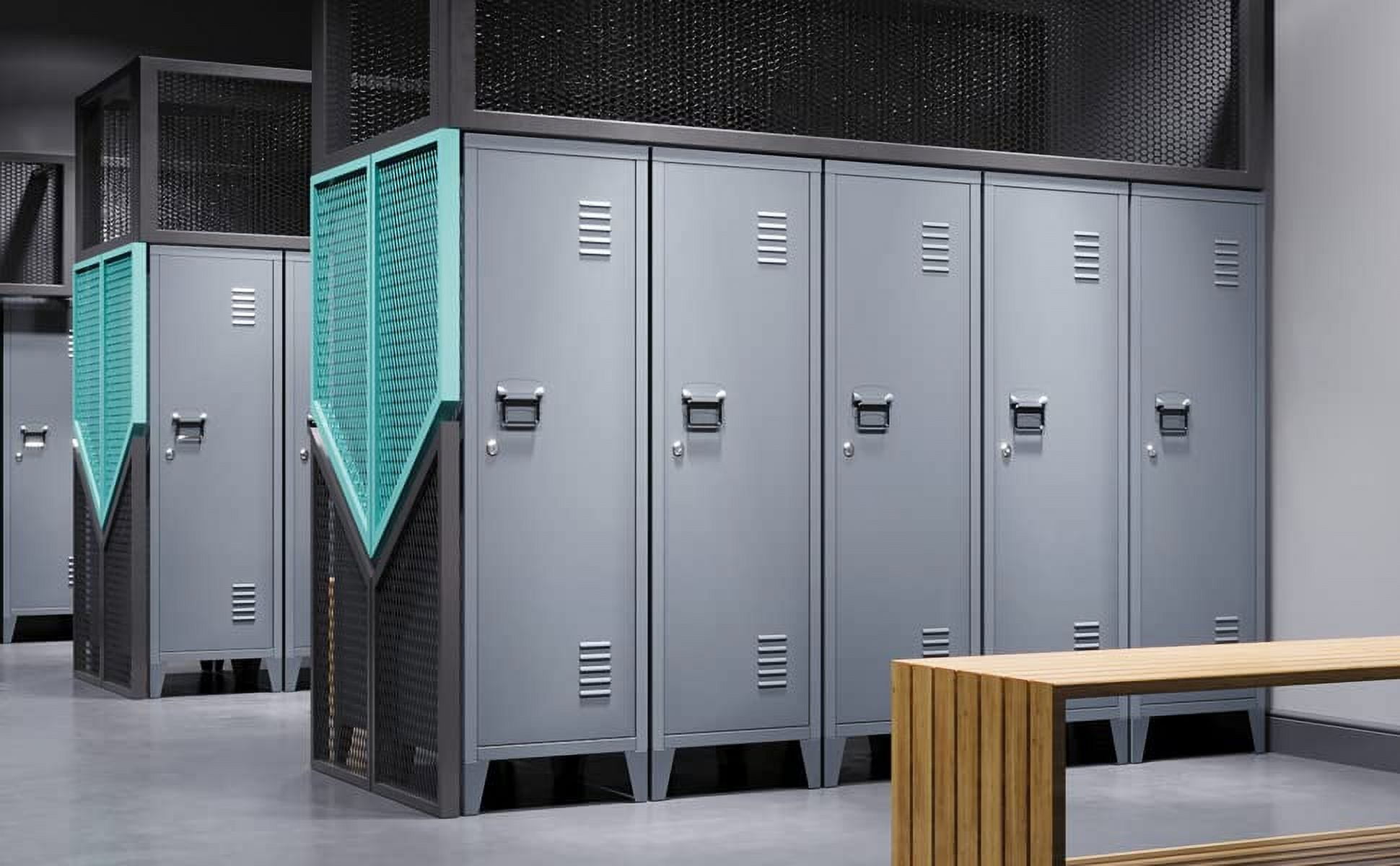 PEUKC Metal Storage Locker, 50" Tall Locker Storage Cabinet for ...