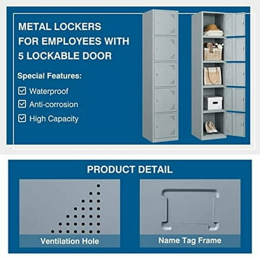 STANI Metal Locker for Gym, School, Office, 71" Metal Storage Locker ...
