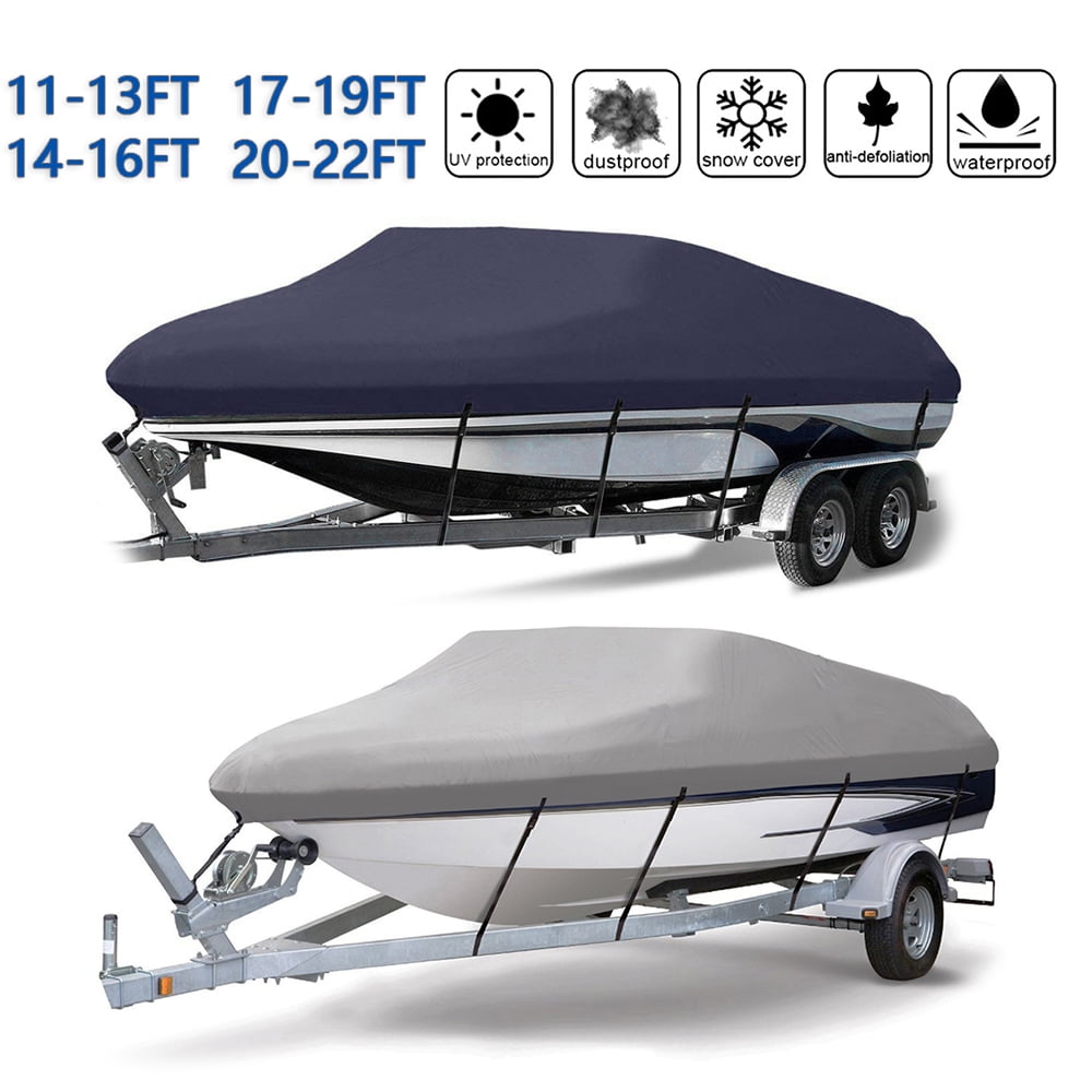 PEVA Waterproof Heavy Duty Boat Cover with Storage Bag, Dustproof ...