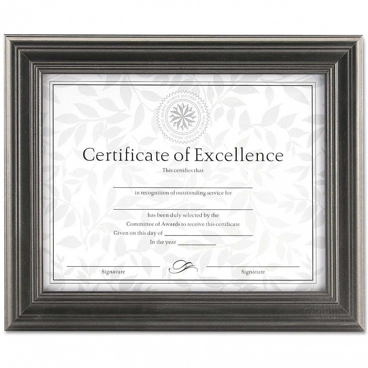 PEWTER 11x8one-half inch Certificate Document frame by DAX - 8.5x11 ...