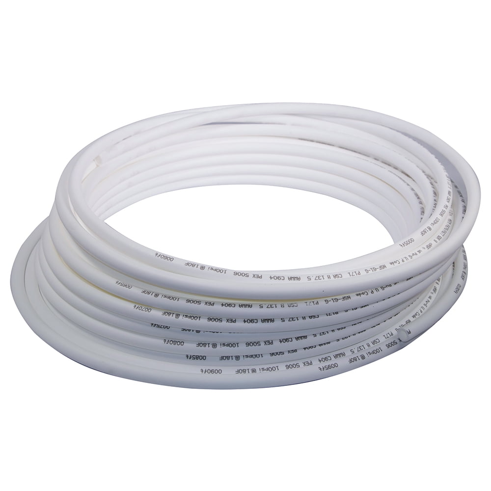 PEX-A Pipe 1 Inch x 500 Feet, White Tubing Water Plumbing, Potable ...