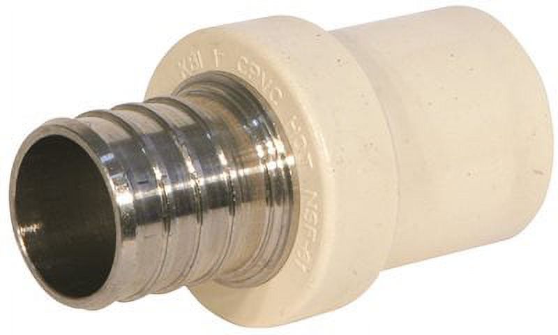 PEX ADAPTER, 1 IN. CPVC SPIGOT X STAINLESS STEEL BARB, LEAD FREE per 4 ...