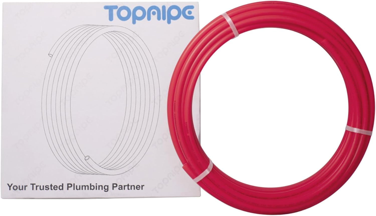 PEX-B Pipe, 1/2 Inch x 100 Feet Red, NSF Certified for Potable Water ...