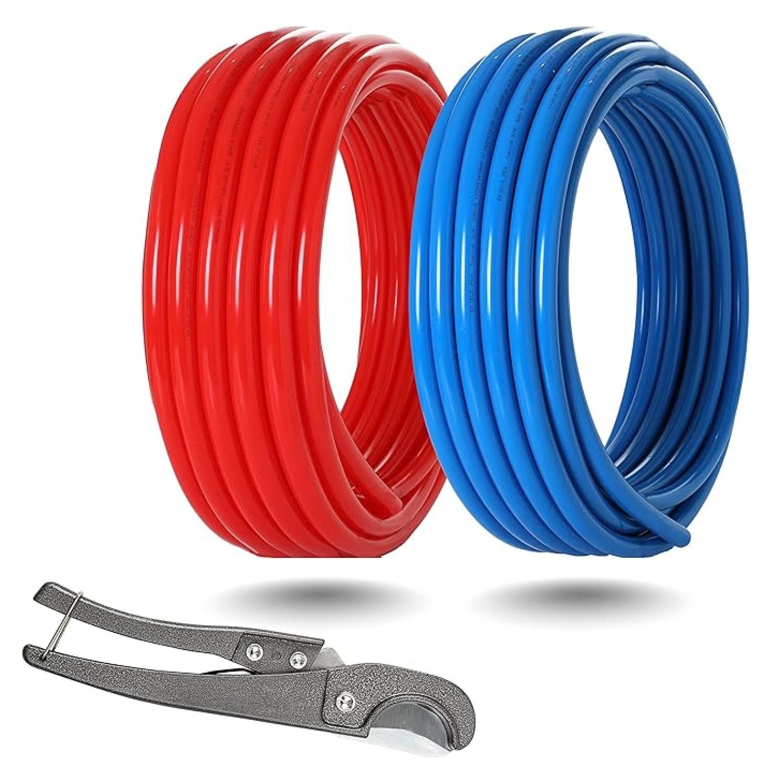 PEX-B Pipe 3/4 Inch, 200ft (Blue & Red) with Cutter - Potable Water ...