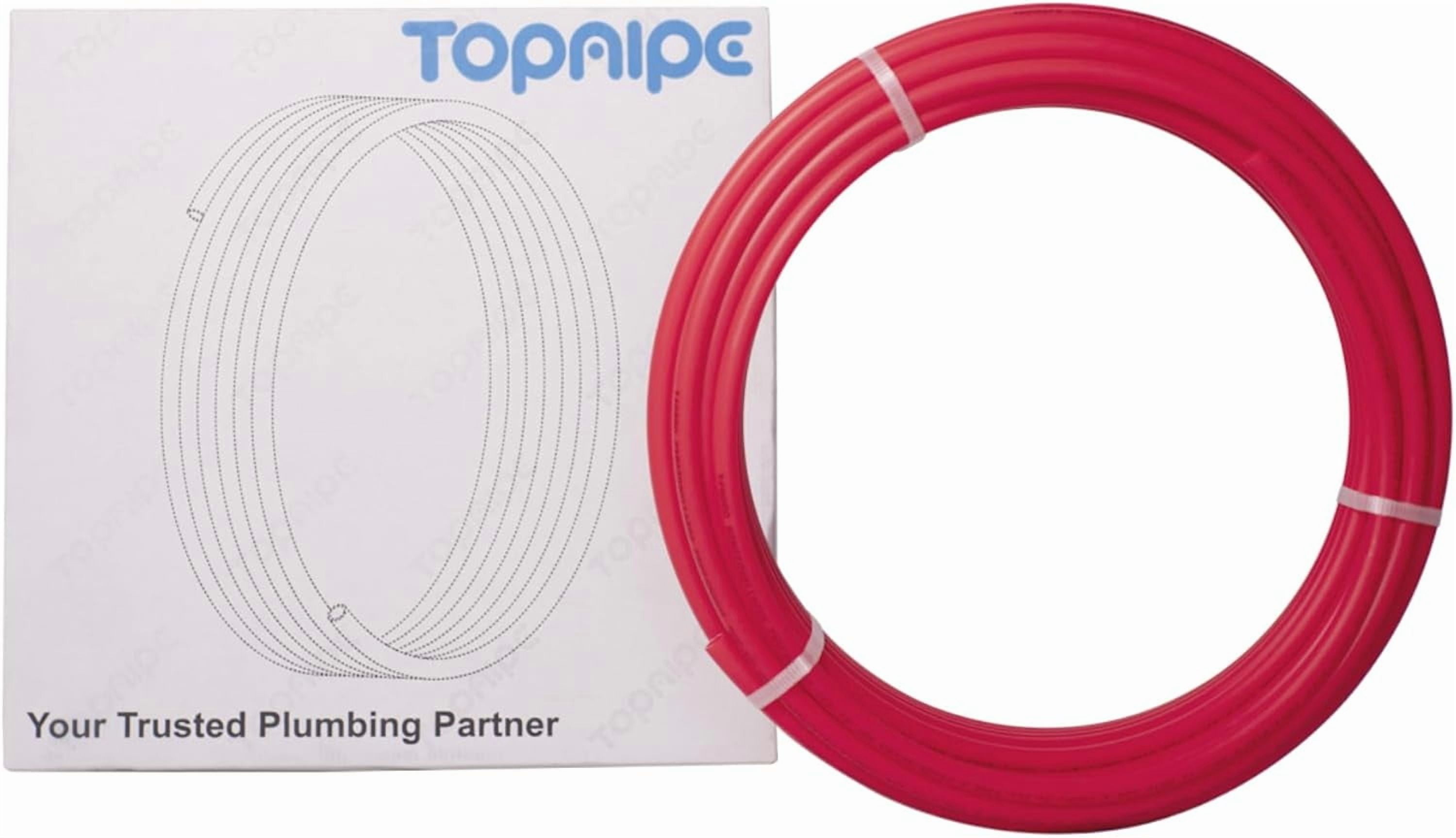 PEX-B Pipe, 3/4 Inch x 100 Feet Red, NSF Certified for Potable Water ...