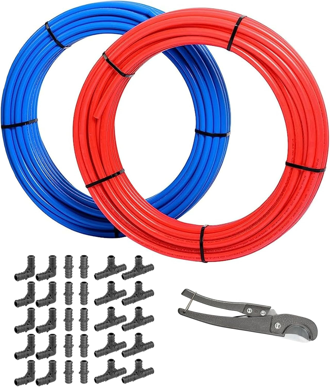 PEX-B Pipe, PEX Tubing Pipes, with Barb Crimp Poly PPSU Pex Fitting ...