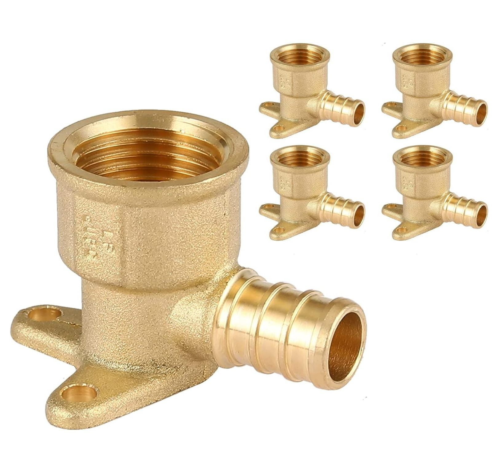 PEX Fitting 3/4" Drop Ear Elbow,5Pack Pex 3/4 Inch x 3/4 Inch Female NPT Drop Ear Elbow,PEX ...