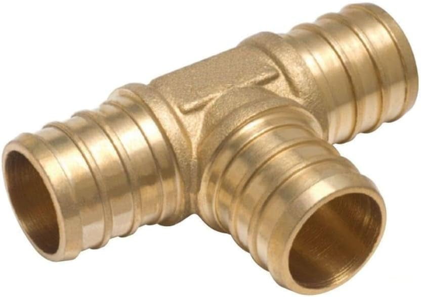 PEX Fittings, 25 1/2 x 1/2 x 1/2 Inch PEX Barbed Tee Connector Fitting ...