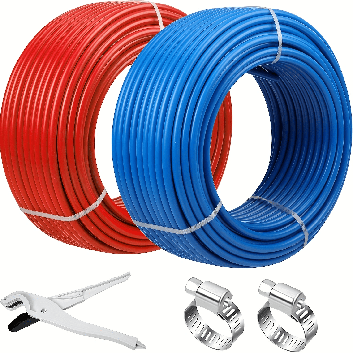 PEX Pipe 1/2 Inch, 2 x 100 Feet Length PEX Flexible Pipe Tubing for ...