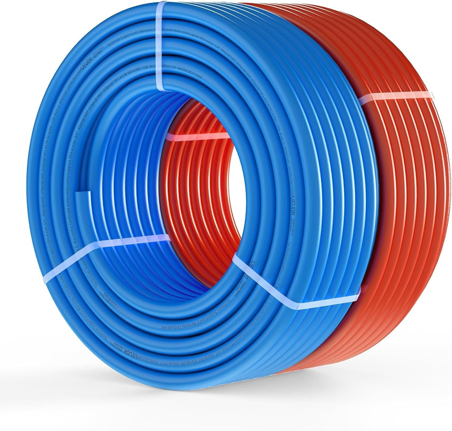 PEX Pipe 3/4 Inch, 2 x 100 Non- Barrier PEX-A Flexible Pipe Tubing for ...