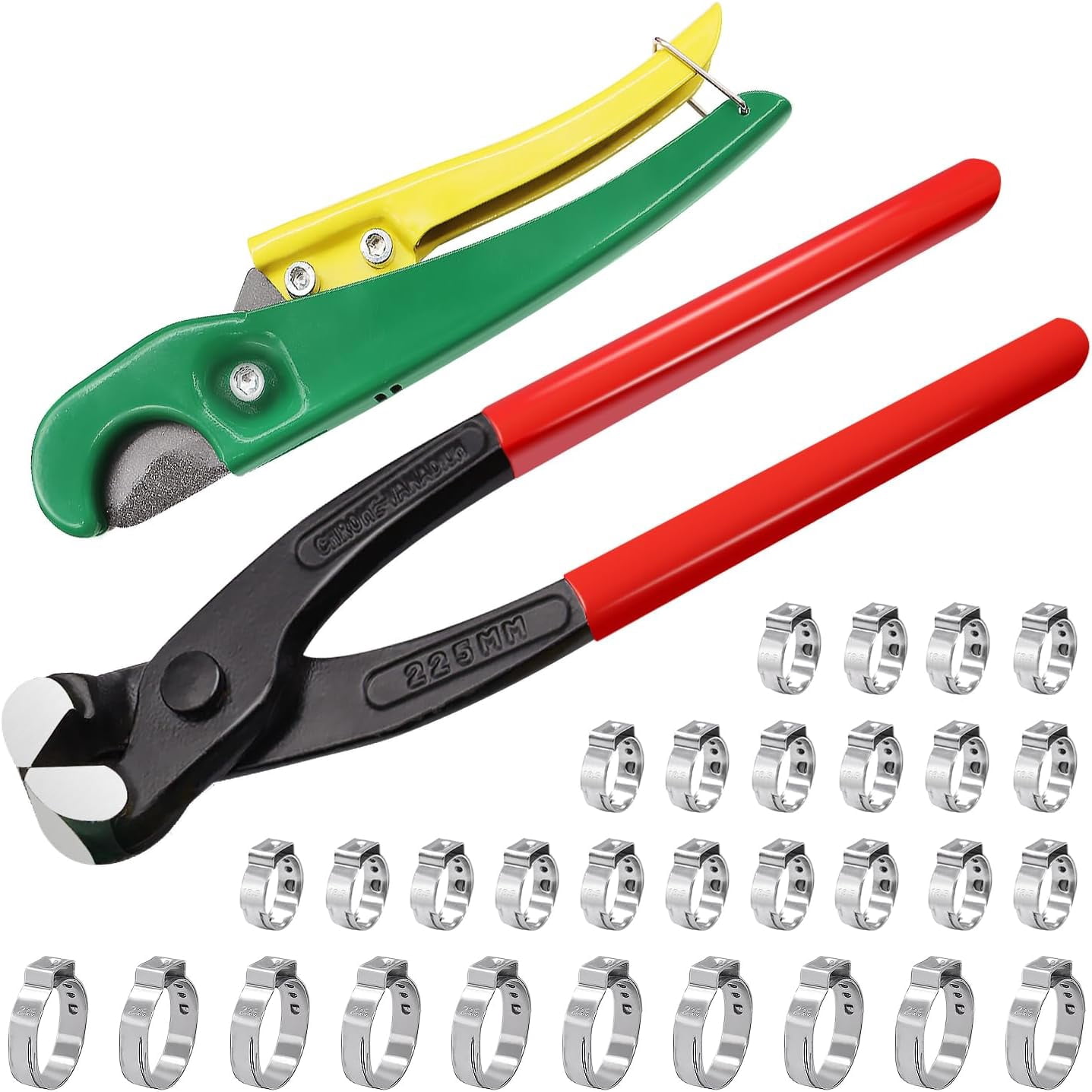 PEX Pipe Clamp Cinch Tool Ear Clamp Pliers and Pipe Cutter for 1/8"-1 1 ...