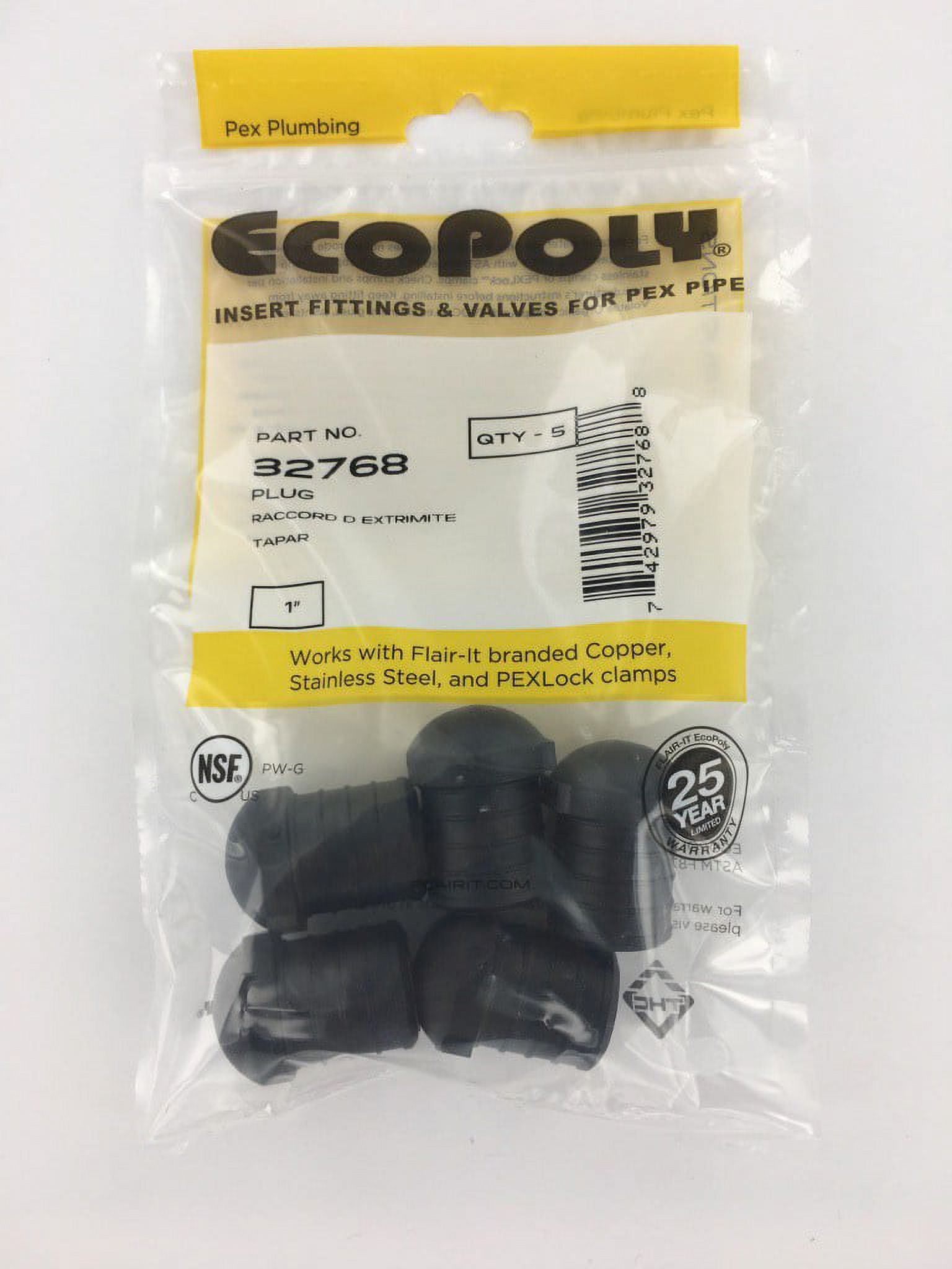 PEX Plug 1" 5-Pack - Walmart.com