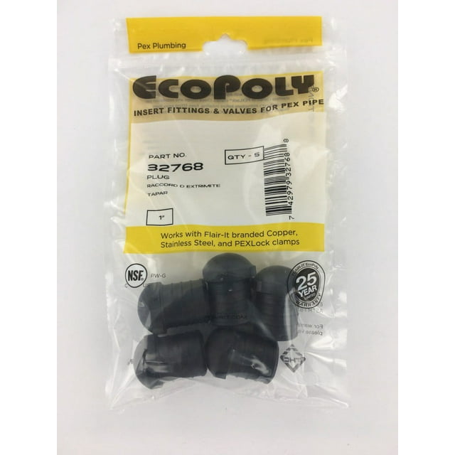 PEX Plug 1" 5-Pack - Walmart.com