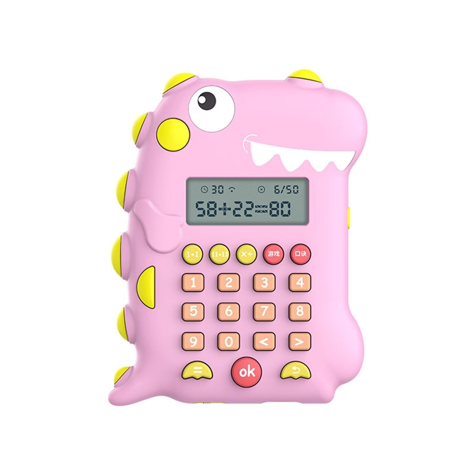 PEXIOAN Dinosaur Shape Calculator, Cartoon Math Game Smart Learning ...